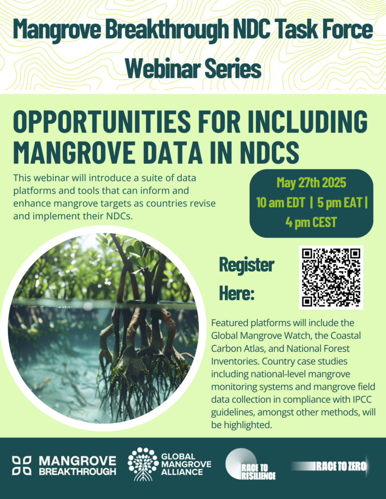 Webinar: Opportunities for including mangrove data in NDCs - recording ...